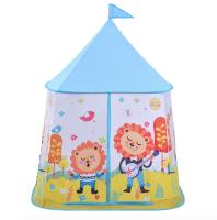 China Festival Camping outdoor Play House Tent Foldable Printing Lion Pattern Kids Tepee for sale