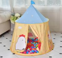 China Small Polyester Tepee Pop Up Outdoor Camping Tents Kids Playing House H120XD116cm for sale