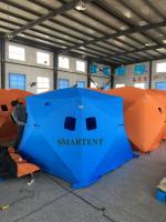 China 147*147*165CM Blue Festival Fishing Pop Up Work Tent Coated Polyester 300D Oxford Fiberglass Pole For Outdoor Camping for sale