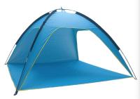 China Blue Silver Coated Outdoor Camping Tents 190T Polyester Pop Up Beach Shelter 210X210X130cm for sale