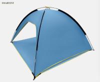 China Blue Silver Coated Outdoor Camping Tents 190T Polyester Pop Up Beach Shelter 210X210X130cm for sale