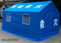 China Blue Disaster Relief Tent Oxford Steel Tube Frame Outdoor Event Tent Temporary Shelter 3X4M for sale
