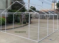 China Blue Disaster Relief Tent Oxford Steel Tube Frame Outdoor Event Tent Temporary Shelter 3X4M for sale