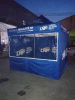 China 3X3M Advertising Folding Tent Fireproof Promotional Canopy Tent 600D Oxford 40MM W Top Cover for sale