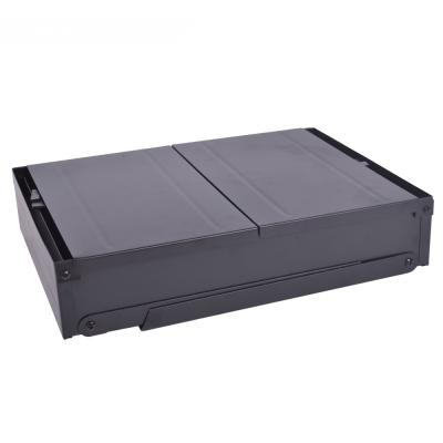 China Black Chromed Steel Charcoal Camping Barbecue Grill Mini Foldable 86X33.5X43cm for sale