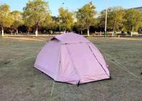 China Camping Pink Inflatable Pole Tent PU3000mm Inflatable Camping Tent 3 Person for sale
