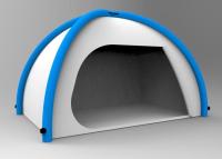 China Silver Coated Outdoor Inflatable Camping Tents 190T Blue Blow Up Pop Up Tent for sale