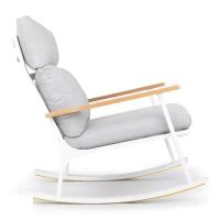 China Metal Frame Folding Chair Sun Lounger 62X56.5X83cm Patio Rocking Chair for sale