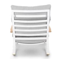 China Metal Frame Folding Chair Sun Lounger 62X56.5X83cm Patio Rocking Chair for sale