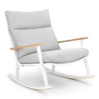 China Metal Frame Folding Chair Sun Lounger 62X56.5X83cm Patio Rocking Chair for sale