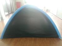 China Black Polyester 190T 2 Man Beach Inflatable Camping Tent Blow Up Beach Tent for sale