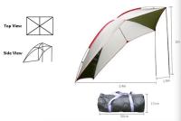 China Outdoor 4-6 Person Camping Tents Waterproof Coater 210D Oxford Car Side Shelter Easy Set up for sale