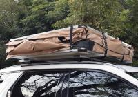 China Beige 3 Person Rooftop Tent 143X310X126CM Cotton Canvas Auto Rooftop Tent for sale