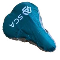 China Blue Waterproof Polyester Reflective Bicycle Seat Cover Bike Cycling Accessories 24.5X26CM for sale
