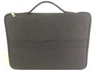 China 13in Stylish Laptop Sleeves Black Polyester Oxford 7MM Sponge Foam Laptop Sleeve Bags for sale