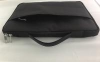 China 13in Stylish Laptop Sleeves Black Polyester Oxford 7MM Sponge Foam Laptop Sleeve Bags for sale