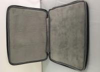 China 13in Stylish Laptop Sleeves Black Polyester Oxford 7MM Sponge Foam Laptop Sleeve Bags for sale