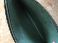 China Polycotton Green Laptop Bags 11.6 Inch For Women 5MM Memory Foam Nylon Zipper Closure for sale