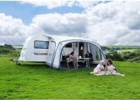 China Waterproof PU3000MM Outdoor Roof Top Tent Grey Oxford RV Awning 350X250X240CM for sale
