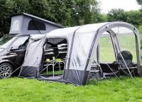 China Waterproof PU3000MM Outdoor Roof Top Tent Grey Oxford RV Awning 350X250X240CM for sale