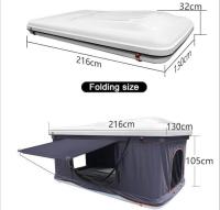 China Outdoor Roof Top Tent with 216*130*105CM, Color Gray, Waterproof, PU3000MM Coated for sale