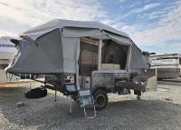 China 6X2X1M Outdoor Roof Top Tent Polyester Canvas Inflatable TPU Tube Frame Camper Trailer Tent for sale