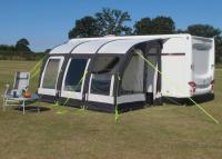 China 390X250X240CM Car Roof Side Awning Gray 300D Oxford Air Caravan Rw Car Side Awning Tent for sale