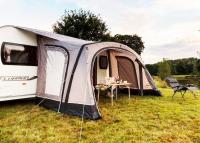 China 350X250X240CM Custom Inflatable Grey Waterproof PU3000MM 300D Polyester Oxford Outdoor RV Side Awning for sale
