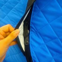 China 180X180X145CM Cotton Ice Fishing Pop Up Winter Shelter Blue Waterproof Coated Composite for sale