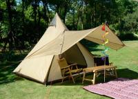 China White Cotton Canvas Outdoor Camping Tents Indian Teepee Yurt Tent 320X260X200CM for sale