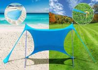 China Blue Leica Polyester Pop Up Beach Sun Shade Tent Uv Protection 210X210X170CM for sale