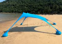China Blue Leica Polyester Pop Up Beach Sun Shade Tent Uv Protection 210X210X170CM for sale