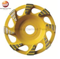 China Power Tool Triangle Segment 4 Inch Concrete Grinding Wheel for sale