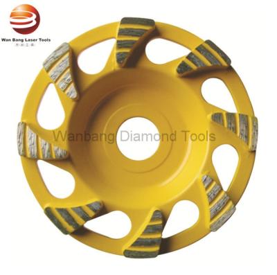 China Power Tool Triangle Segment 4 Inch Concrete Grinding Wheel for sale