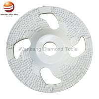 China Circle Shaped Vacuum Brazed Diamond Grinding Cup Wheels for sale