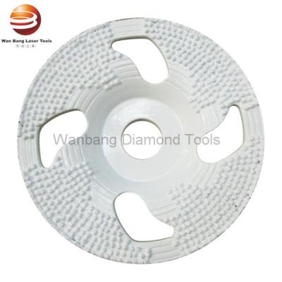 China Circle Shaped Vacuum Brazed Diamond Grinding Cup Wheels for sale