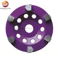 China 4 Inch 7 Inch Half Arrow Diamond Grinding Cup Wheels for sale