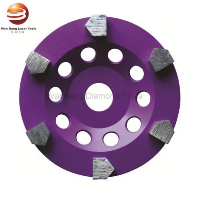 China 4 Inch 7 Inch Half Arrow Diamond Grinding Cup Wheels for sale