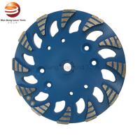 China 250mm Triangle Segments Diamond Grinding Plate for sale