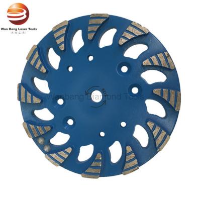 China 250mm Triangle Segments Diamond Grinding Plate for sale