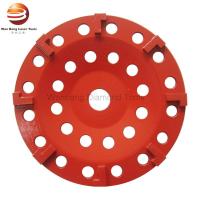 China Long Lifespan 7 Shape Segment Concrete Grinding Cup Wheel for sale