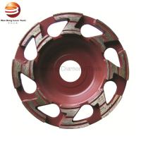 China 2 Shape Segmented 105mm 180mm Diamond Grinding Cup Wheels for sale