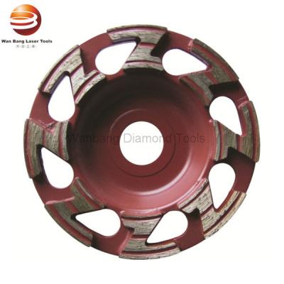 China 2 Shape Segmented 105mm 180mm Diamond Grinding Cup Wheels for sale