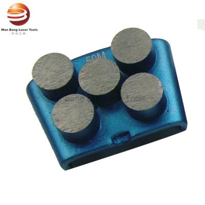 China Round Shape Five Segments Diamond Grinding Shoes for sale