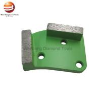 China Irregular Shape Two Segments Diamond Grinding Shoes for sale