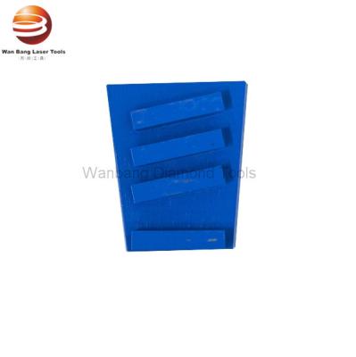China ISO9001 Trapezoid Four Segment Diamond Grinding Shoes for sale