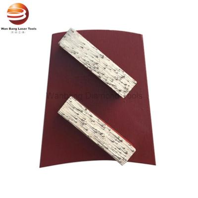 China Trapezoid Two Segment Diamond Concrete Grinding Shoes for sale