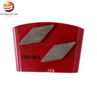 China Customized Rhombus Segment Diamond Grinding Shoes for sale