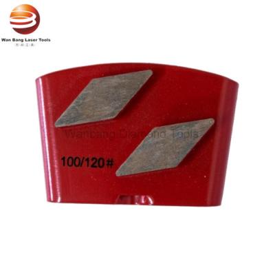 China Customized Rhombus Segment Diamond Grinding Shoes for sale