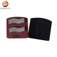 China Hard Bond Two Segment Square Diamond Grinding Shoes for sale